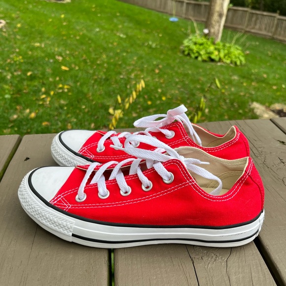 Converse | Shoes | Converse All Star Red Sneskers 6 | Poshmark